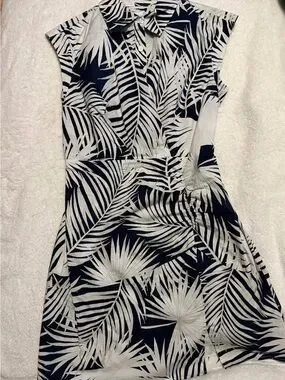 Milly | Dresses | Milly Maxwell Palm Print Sheath Dress | Poshmark